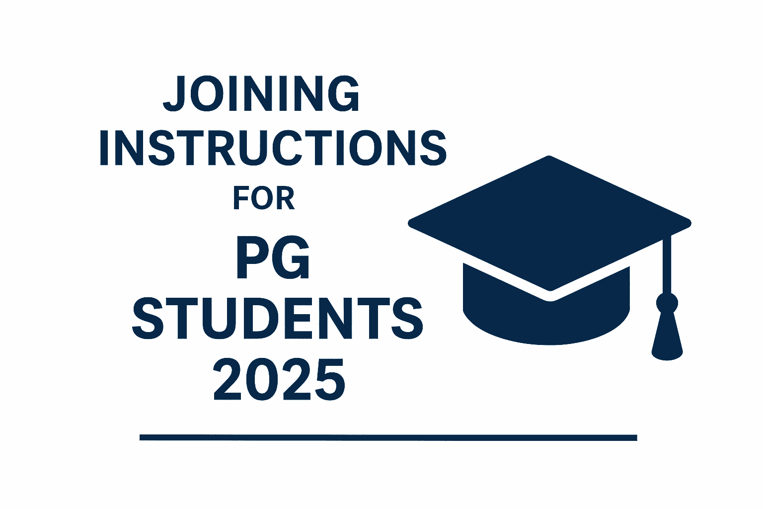 Joining Instructions for PG Students 2025 - National University of ...